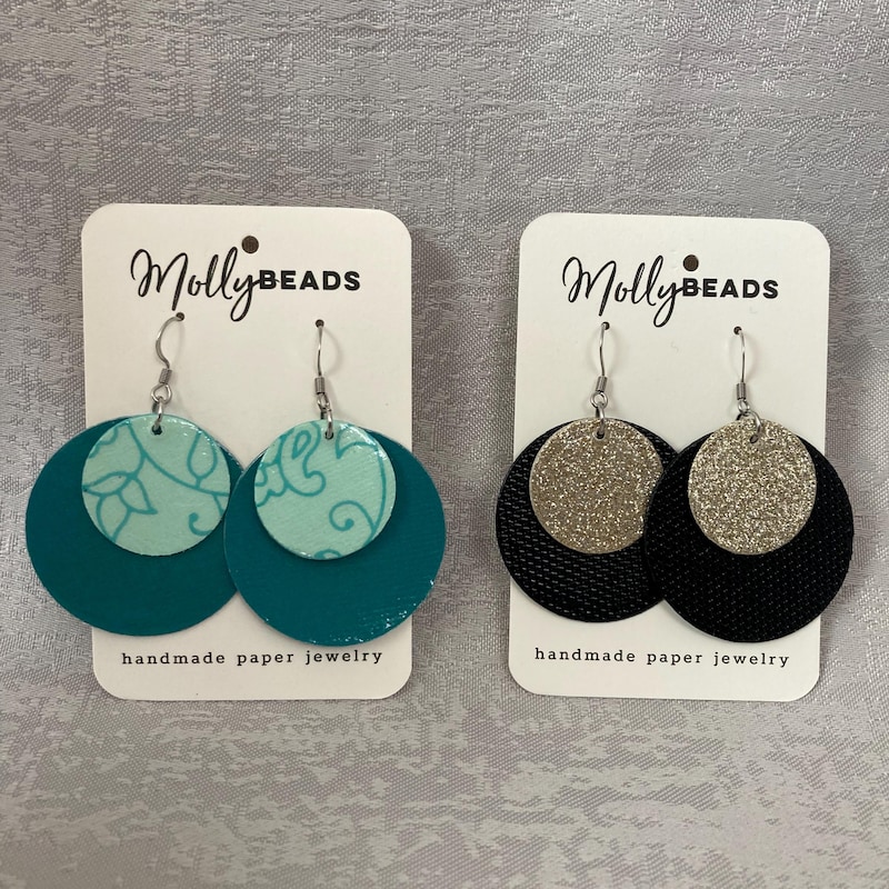 Paper Earrings - Etsy