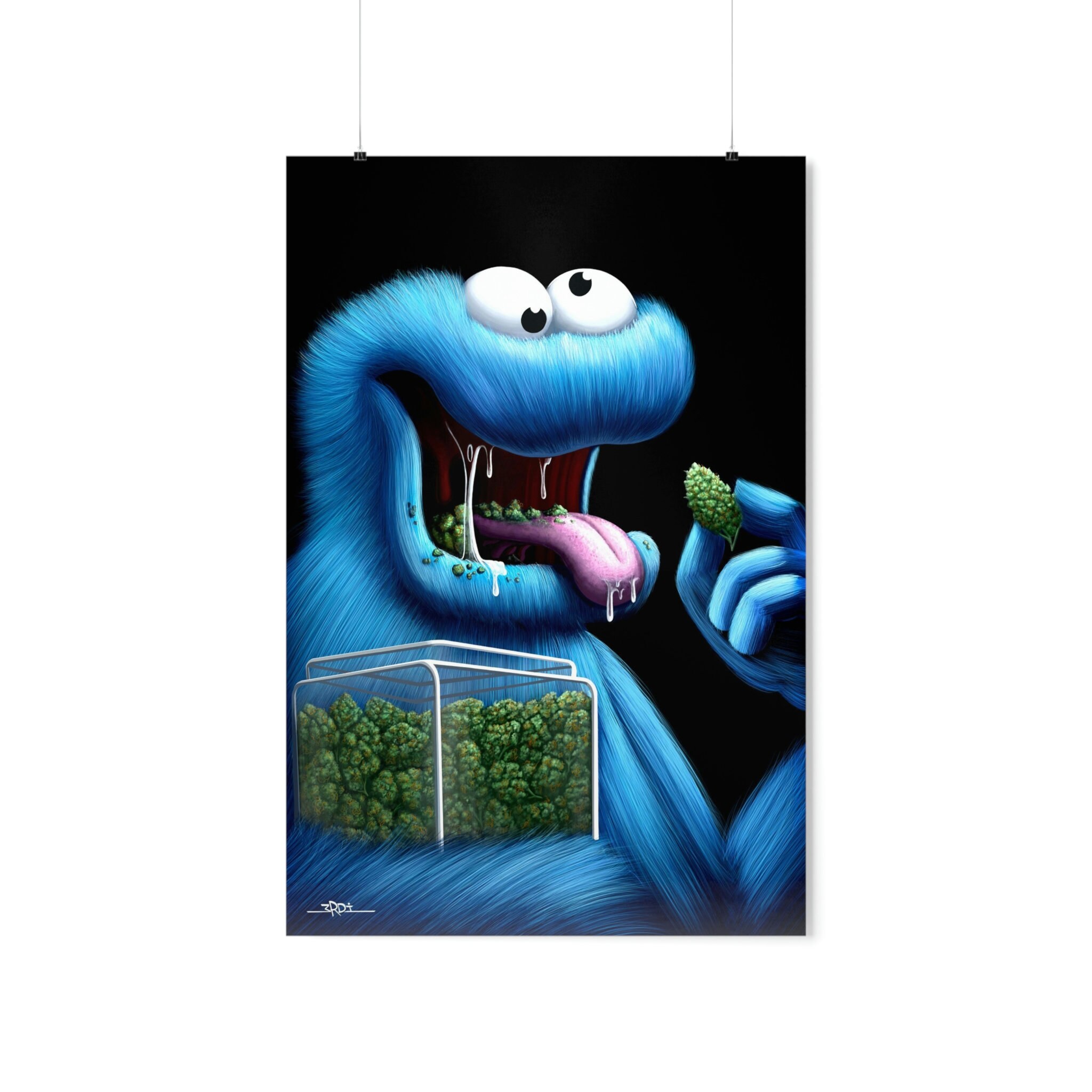 Cookie Monster Smoking Weed