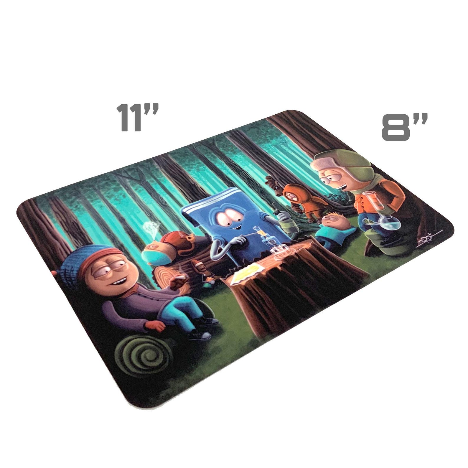 Silicone Dab Mat- "sesh in the Forest" - Etsy