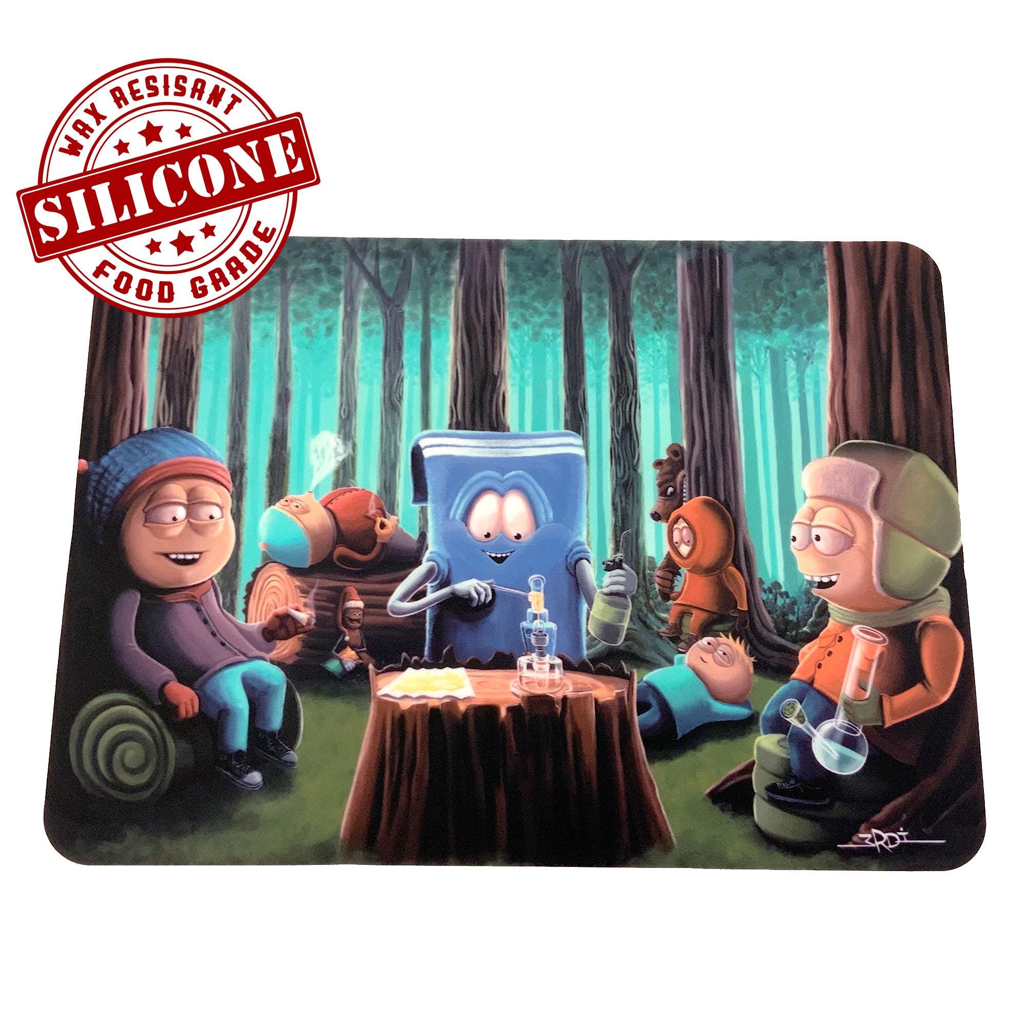 Silicone Dab Mat- "sesh in the Forest" - Etsy