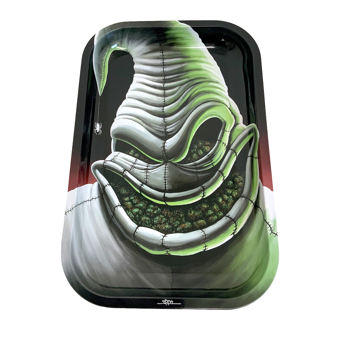 Rolling Tray - "oogie Og" - Cannabis Tray - Cookies - Heady Art - Tin ...
