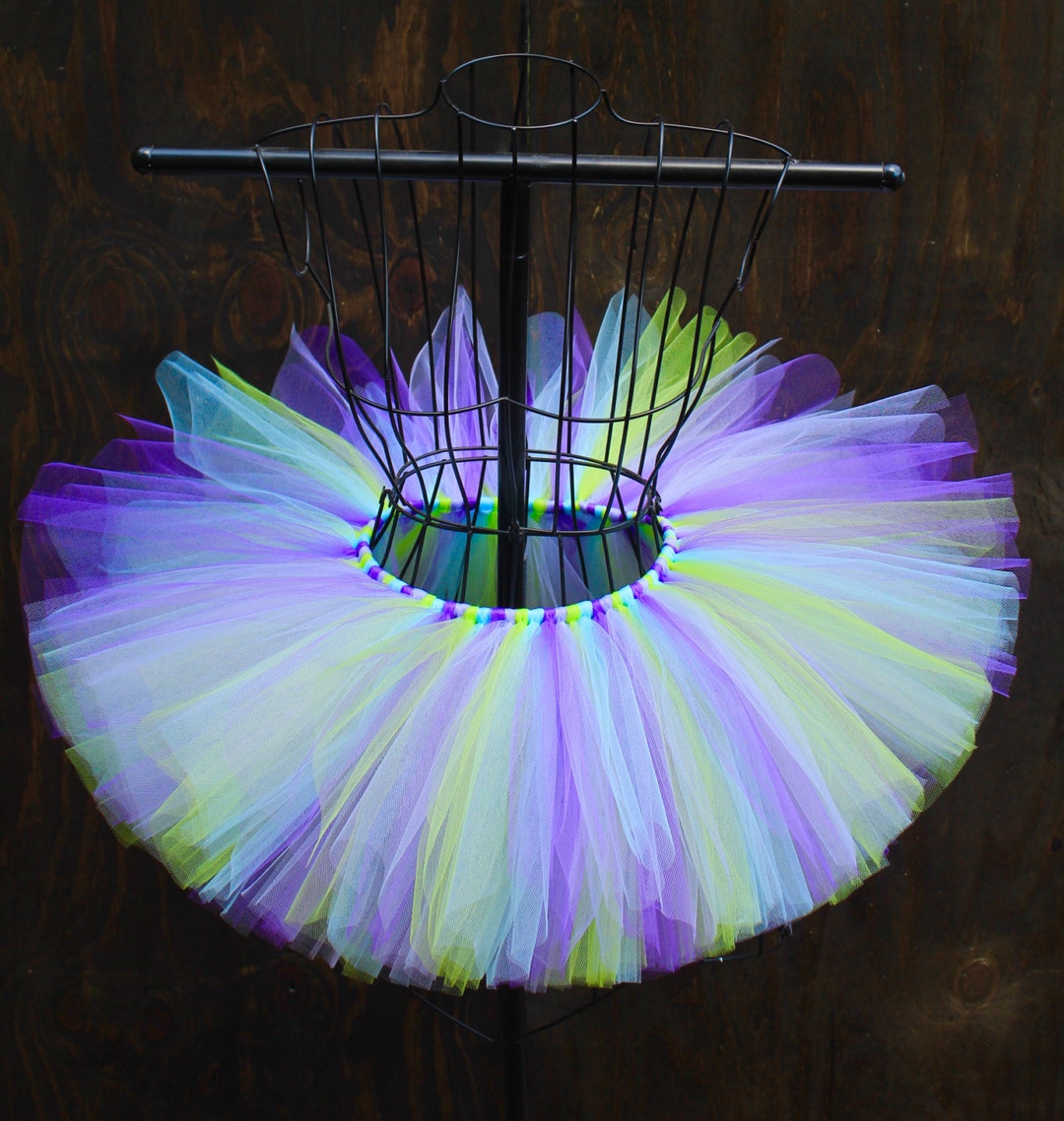 Neon Tulle Tutu: Purple, Blue & Green - Infant to Plus Size - Etsy