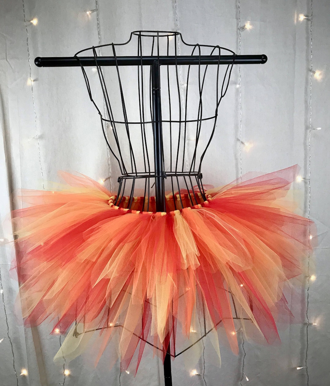 Fire Spike Tulle Tutu: Red, Orange & Yellow Blaze - Etsy