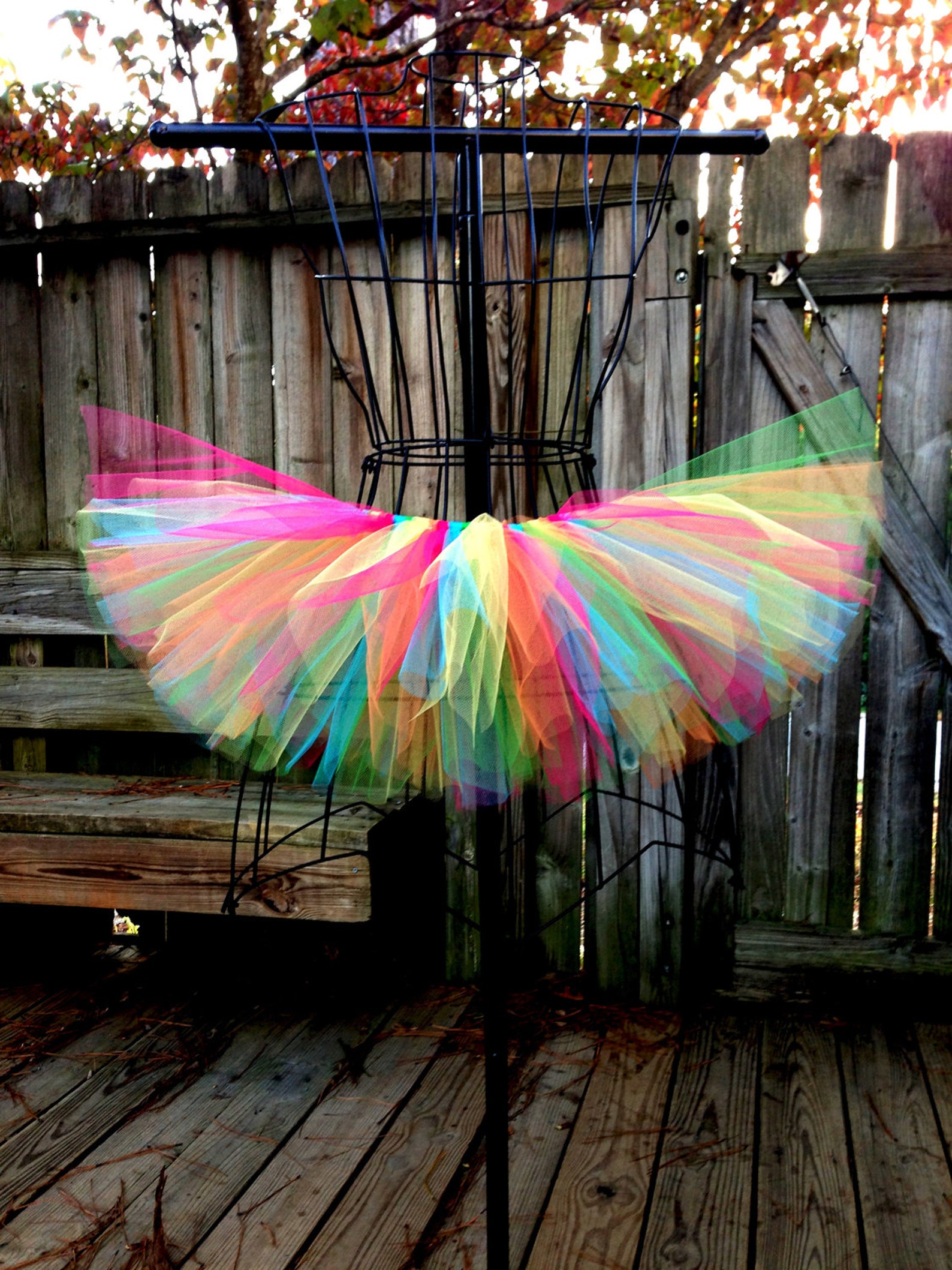 Rainbow Tutu Custom Rave Tutu Neon Tutu Available in | Etsy