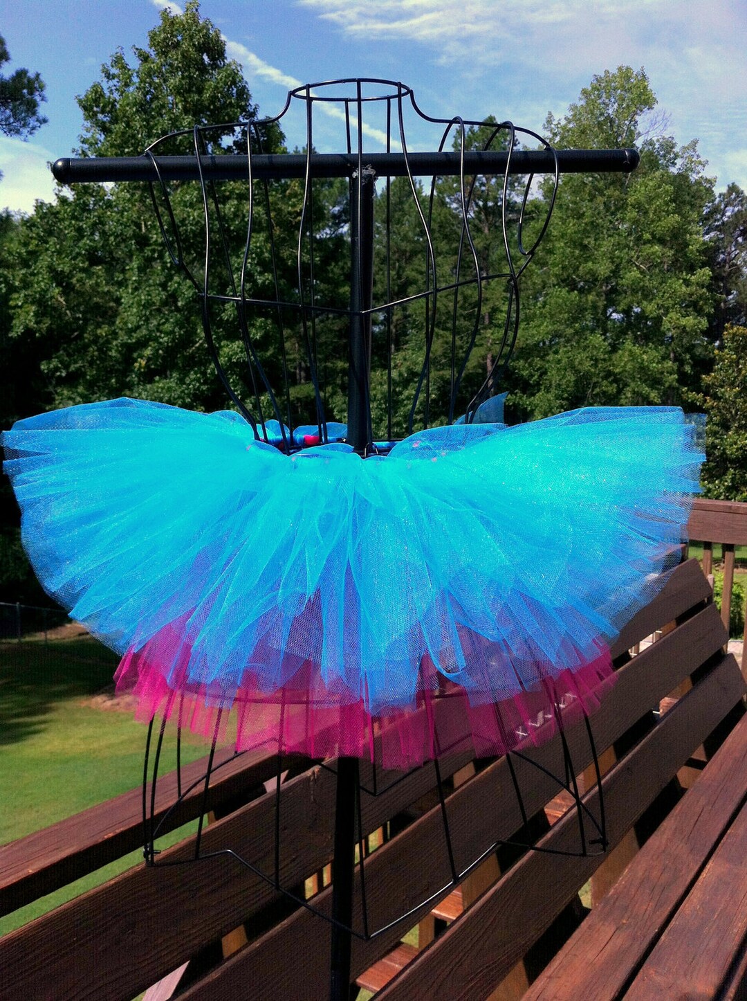 Hadley Tutu - Turquoise and Fuchsia Tutu - Neon Tutu - Available in ...