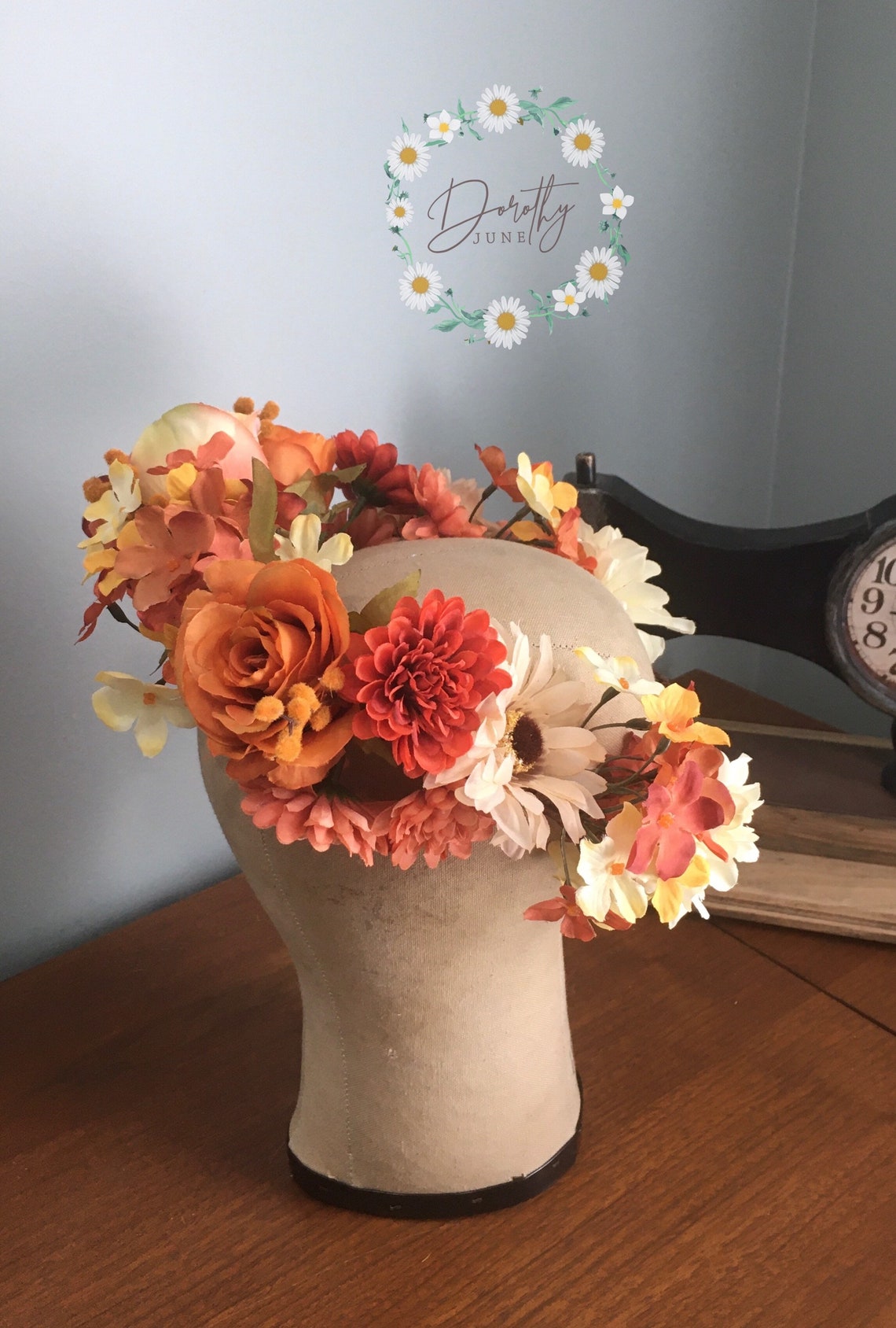 Autumnal Floral Crown Autumn Maternity Crown Bridal Crown - Etsy