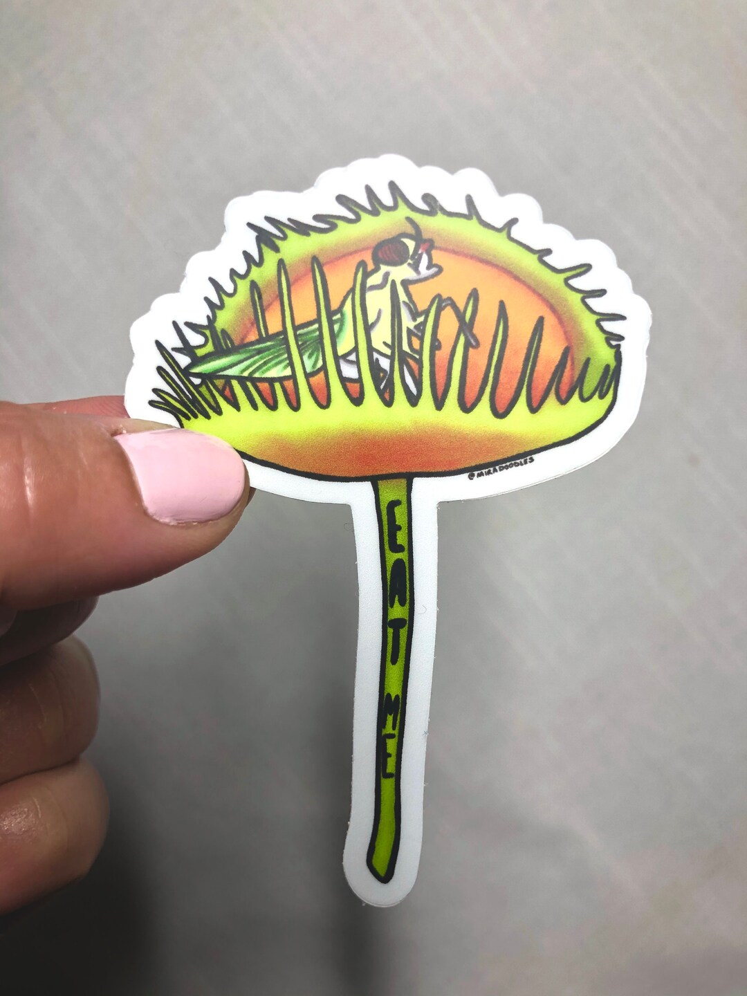 Venus Fly Trap Sticker - Carnivorous Plant - Etsy