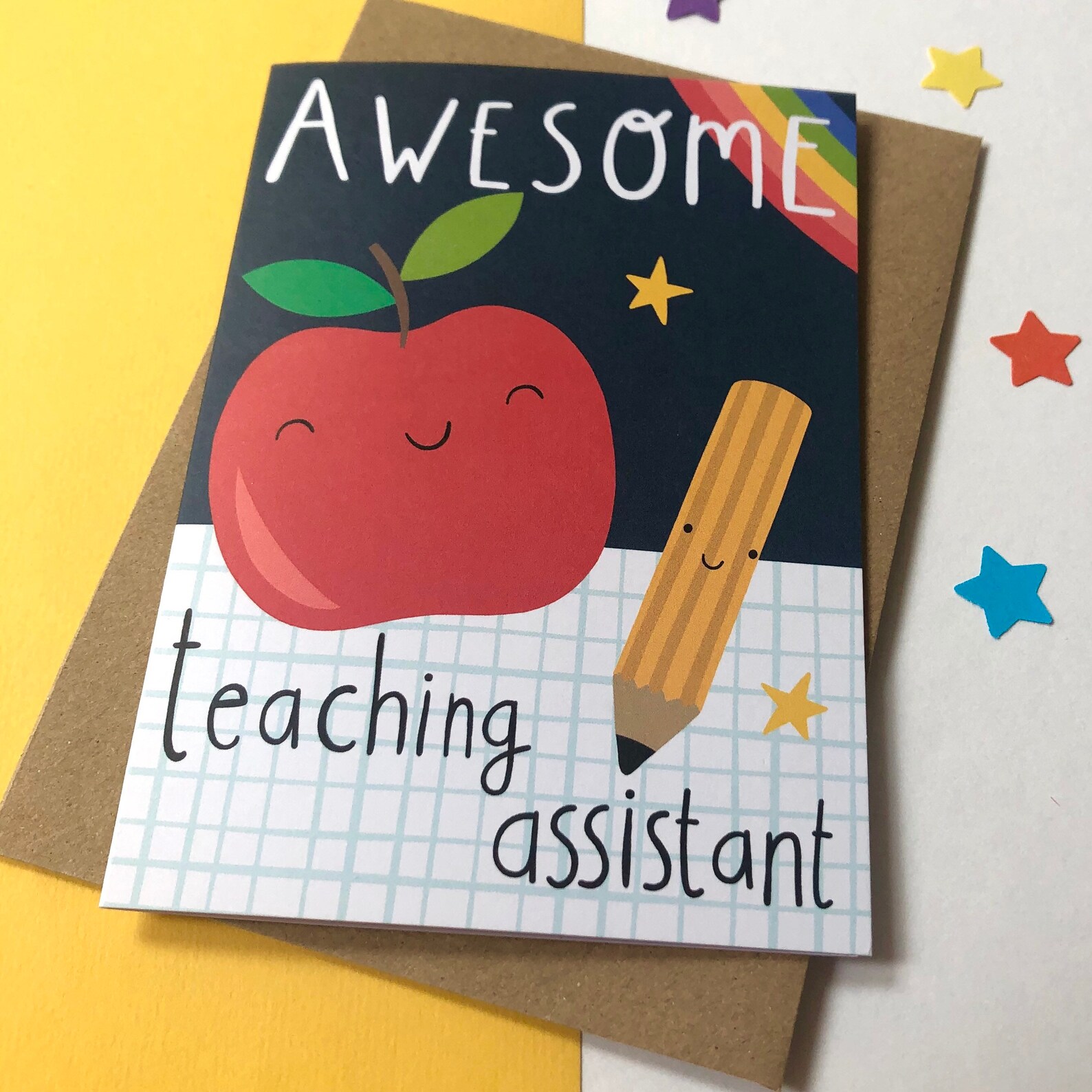 Awesome Teaching Assistant Card - Etsy