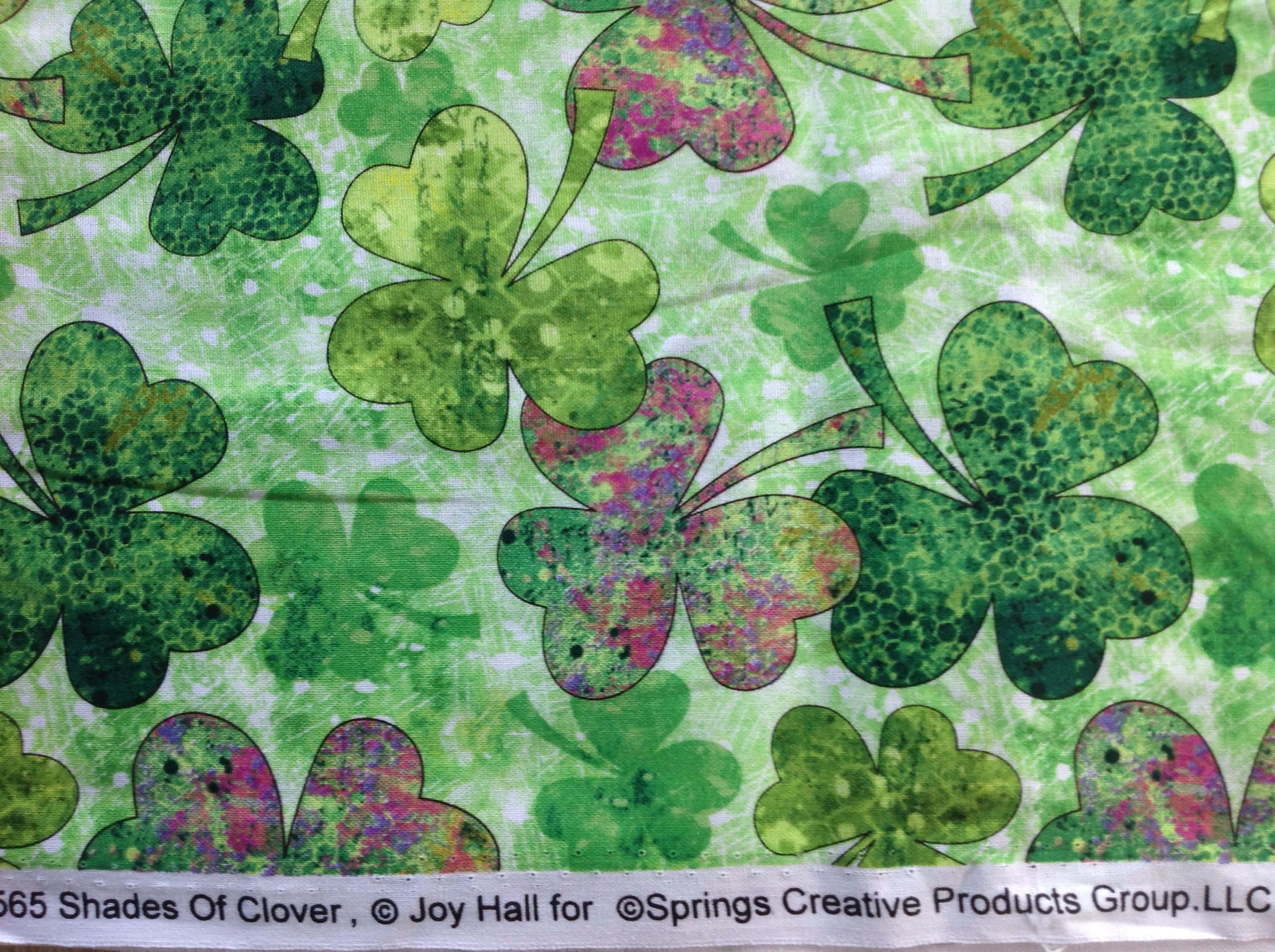 Shades of Clover by Joy Hall for Springs Creative Products Group ...
