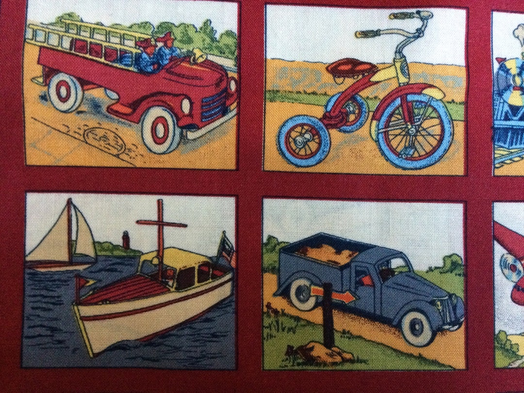 Vintage Voyages by the Balson Erlanger Group/quilting Sewing Fabric ...