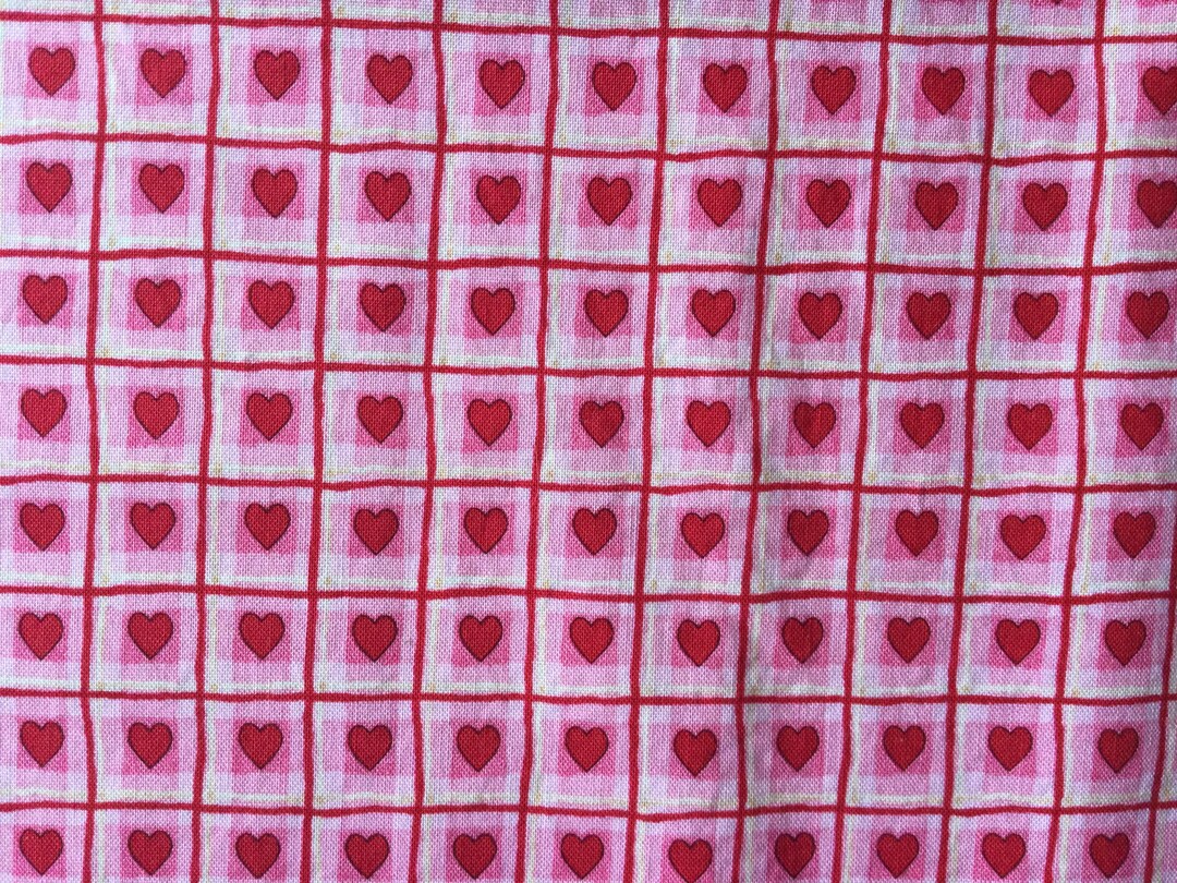 Tiny Heart Grid by Debbie Mumm for Joann/quilting Sewing Craft Fabric ...