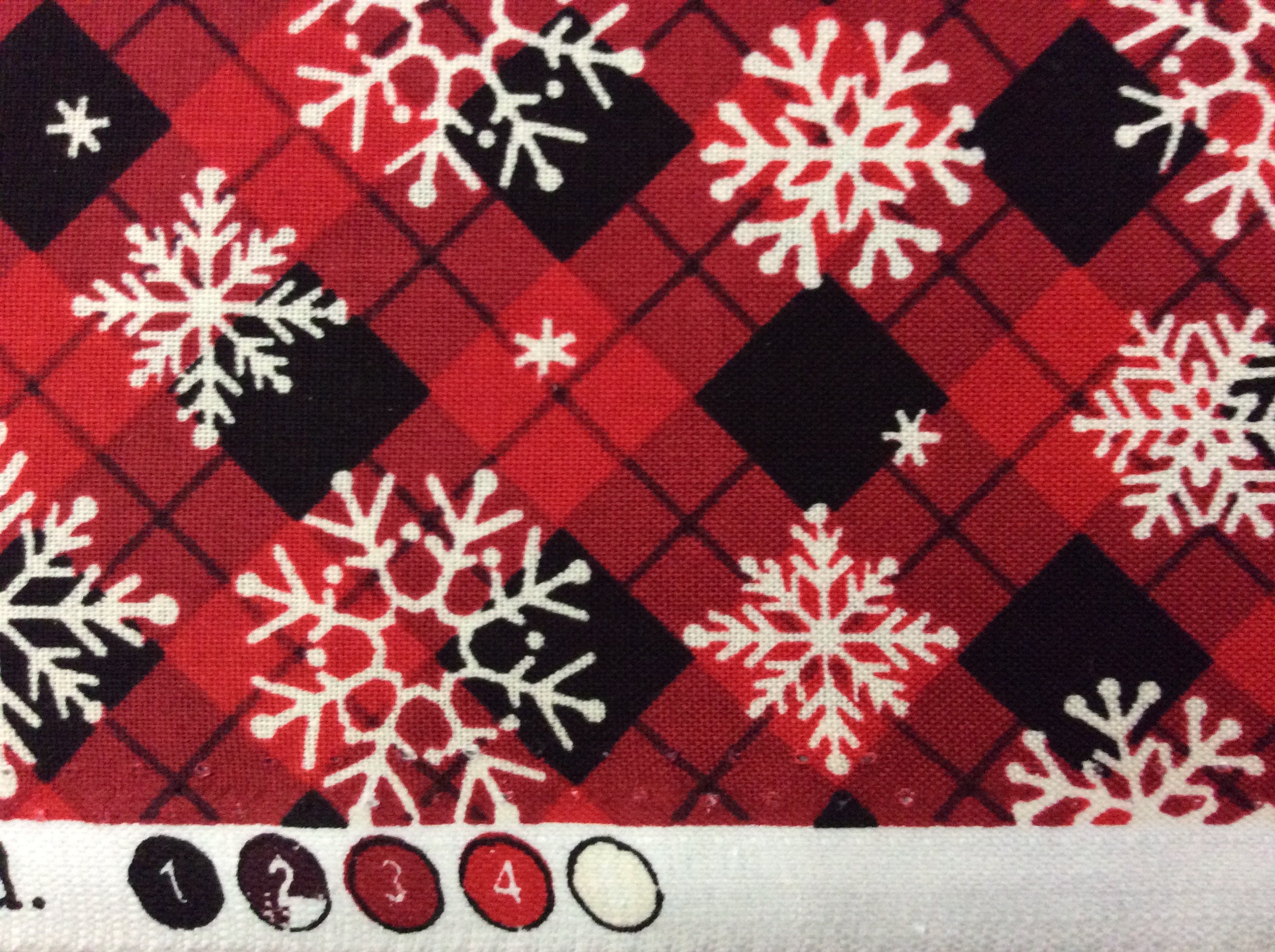 Snowflake on Plaid by Brother Sister Design Studio/quilting Sewing ...