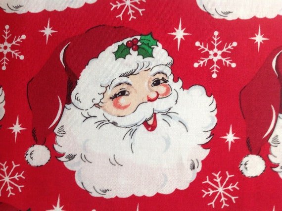 Santa White Fabric