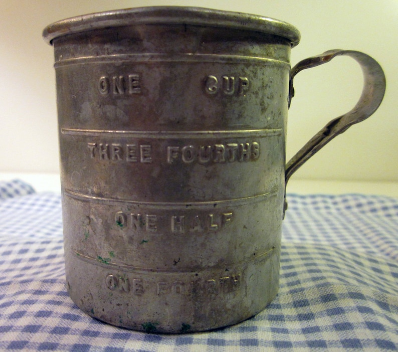 Vintage Tin Measuring Cup 1920s or Earlier - Etsy