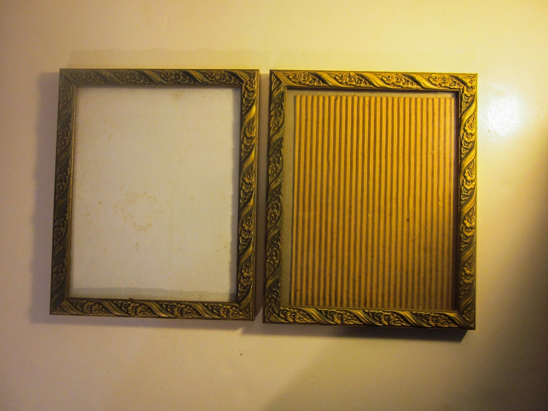 Vintage Ornate Gold Floral Border Picture Frame Set - Etsy