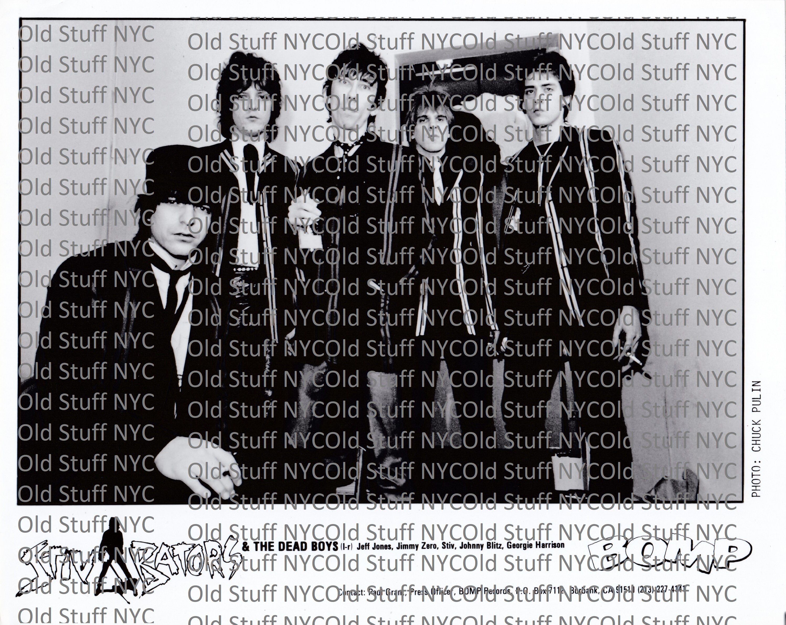 Vintage Stiv Bator and the Dead Boys Publicity Photo - Etsy