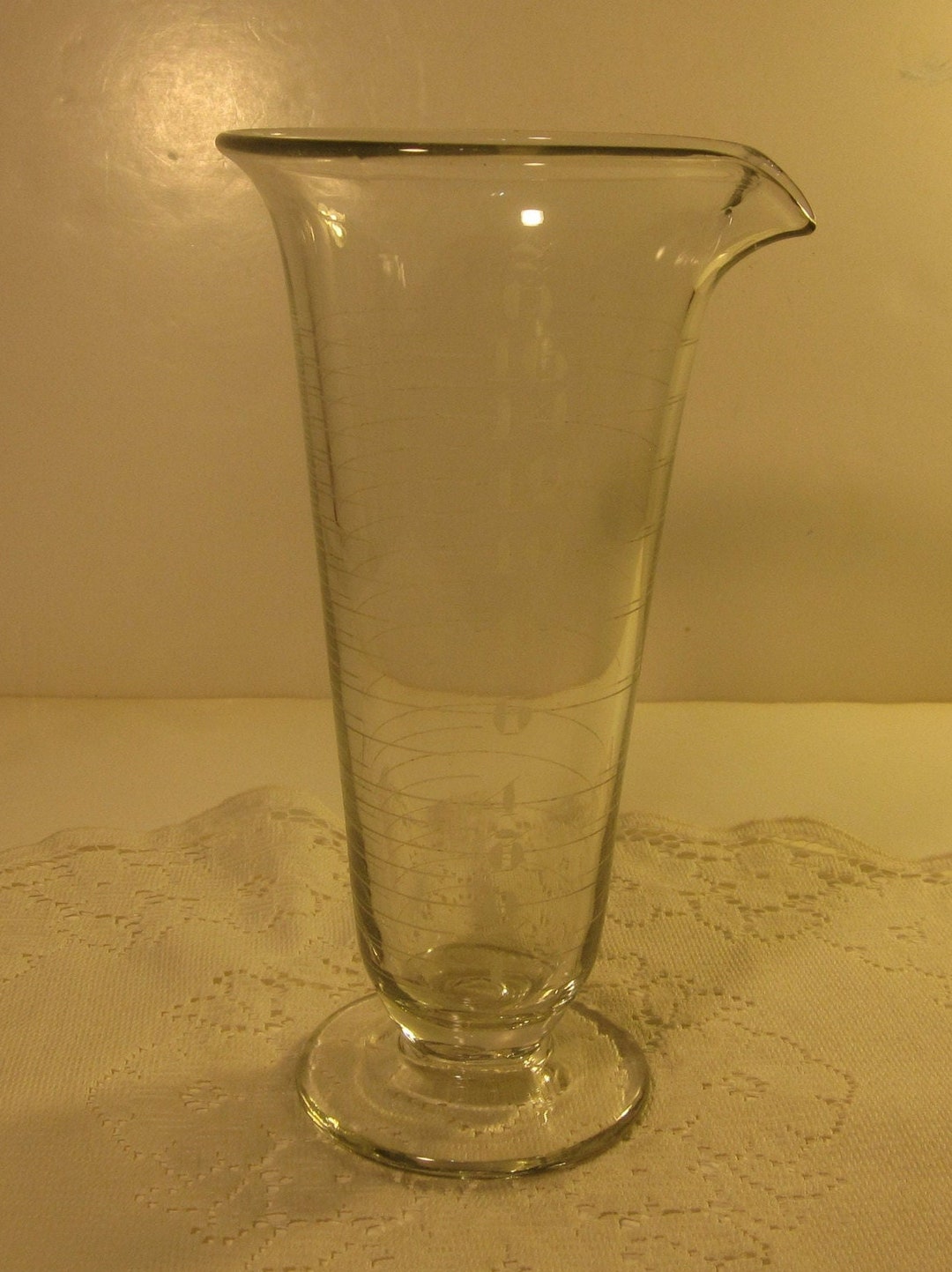 Vintage Tapered Science Lab Beaker Vase - Etsy