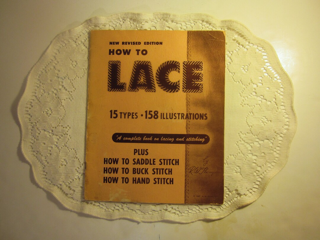 Vintage How to Lace Manual With Illustrations - Etsy