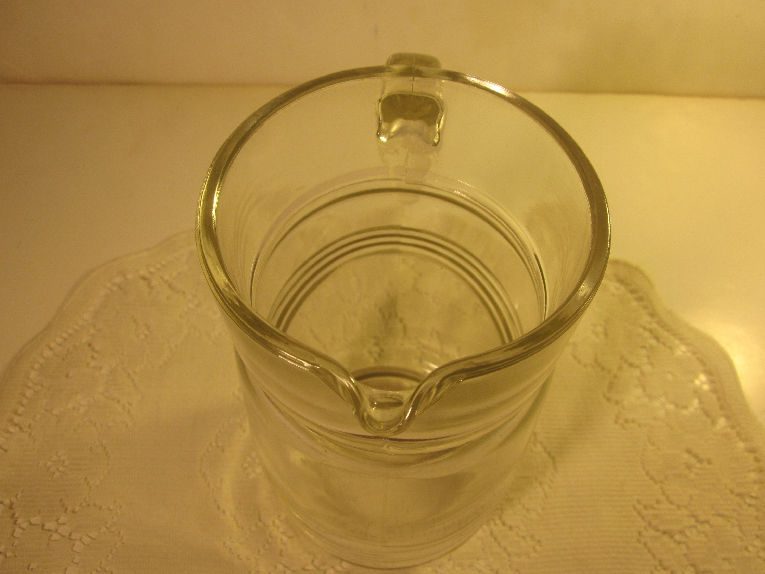 Vintage Lipton Iced Tea Brand Glass Serving Pitcher - Etsy