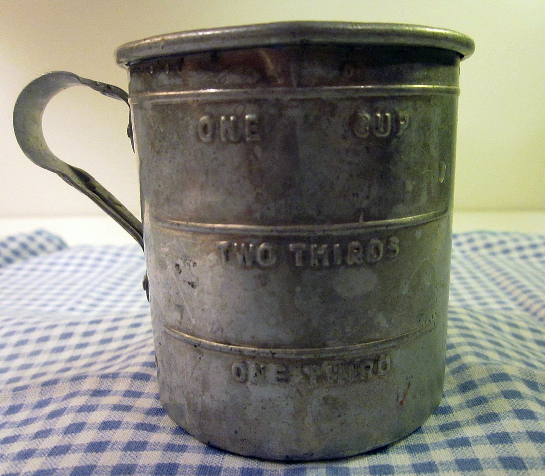 Vintage Tin Measuring Cup 1920s or Earlier - Etsy