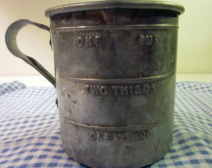 Vintage Tin Measuring Cup 1920s or Earlier - Etsy