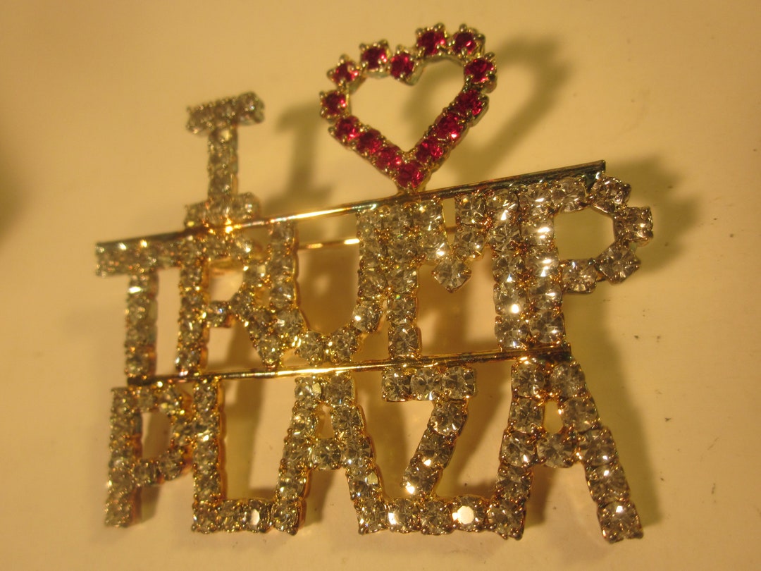 Grab This Bedazzled i Heart Trump Plaza Pin - Etsy