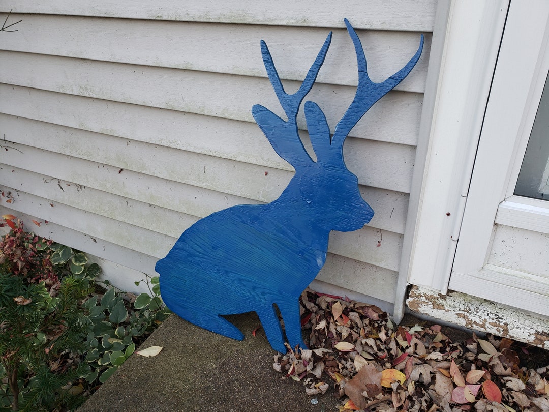 Jackalope Silhouette Template 28"x23" - Etsy