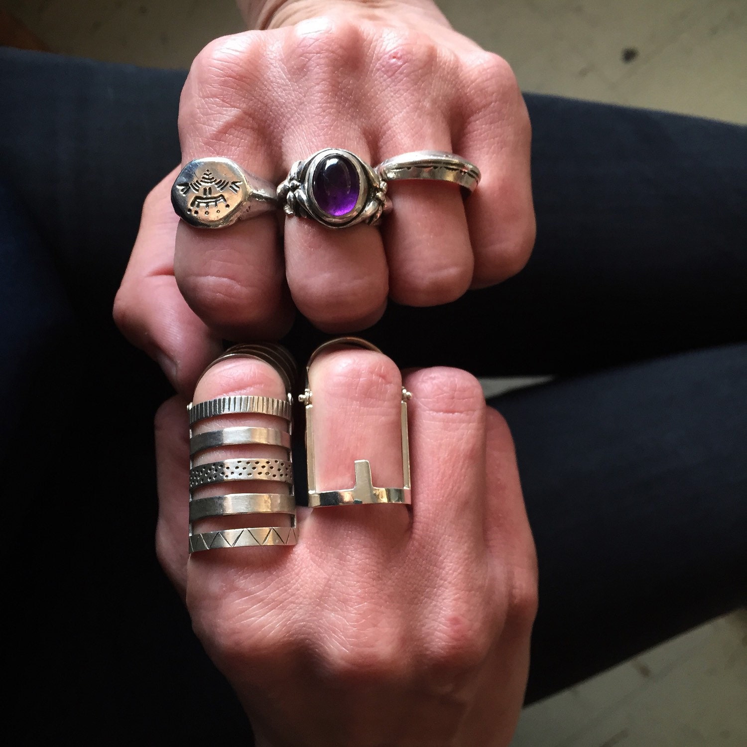 Articulated Minimalist Geometric Jointed Armor Ring in - Etsy