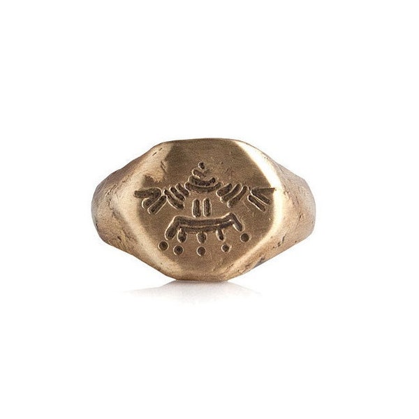 Aztec Ring Men - Etsy