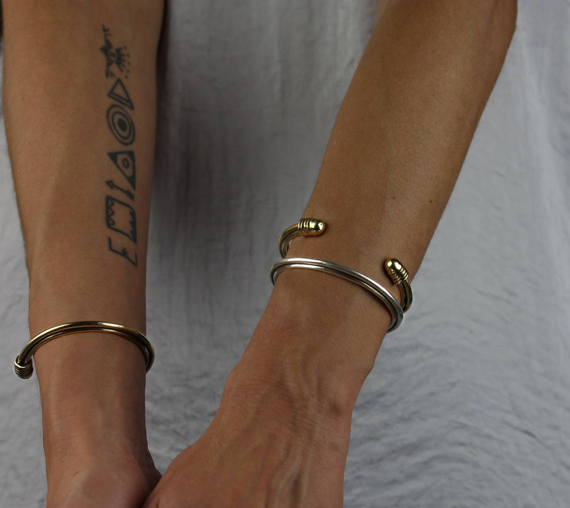 The Bond Cuff Made in Solid Bronze or Silver - Etsy
