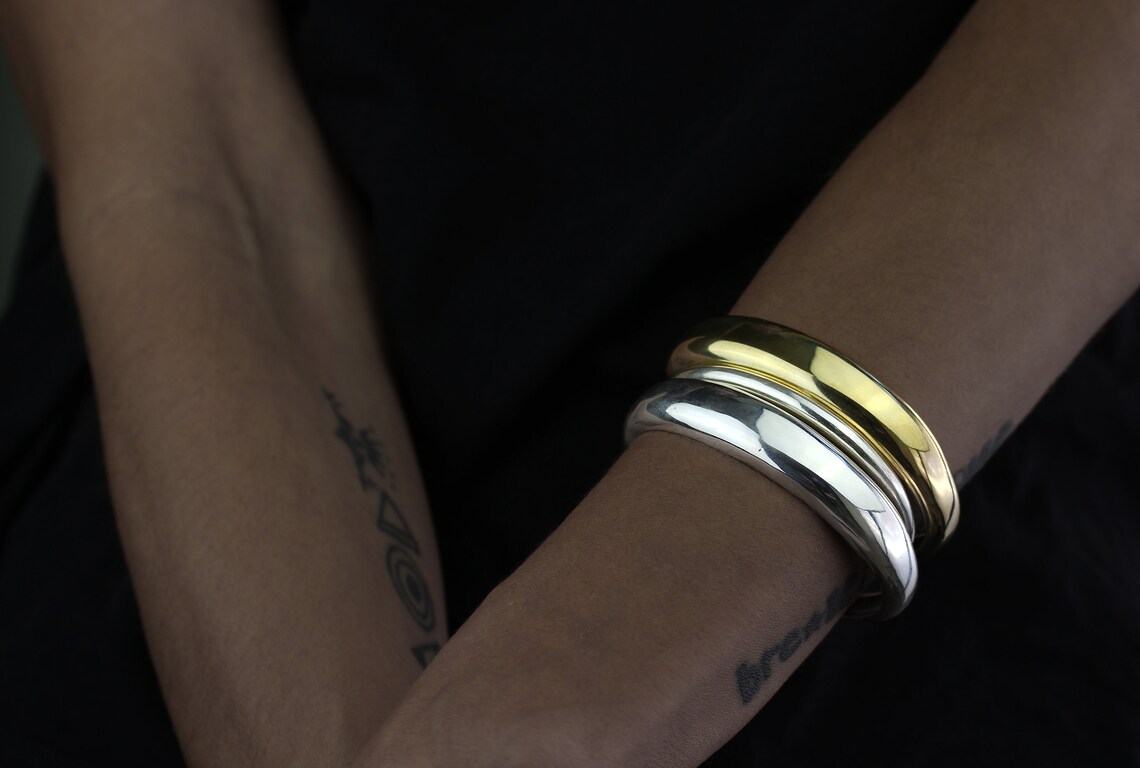 The Arctic Gold Cuff - Made in Solid Bronze - Etsy