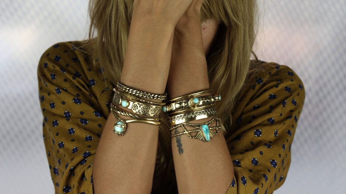 The Bond Cuff Made in Solid Bronze or Silver - Etsy