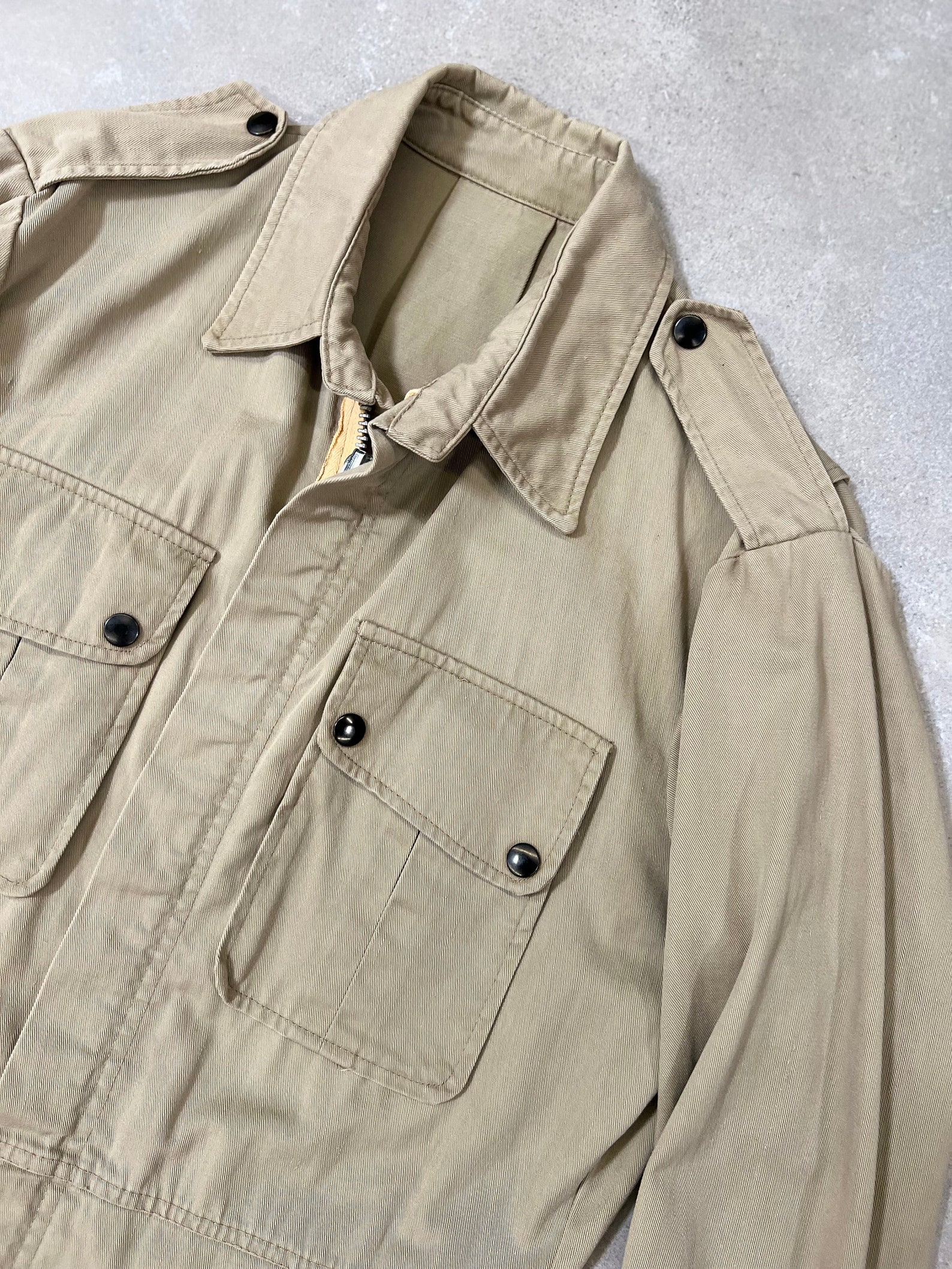 Vintage Ww2 Style 1970's Jump Jacket 4 Pocket Jacket Snaps - Etsy