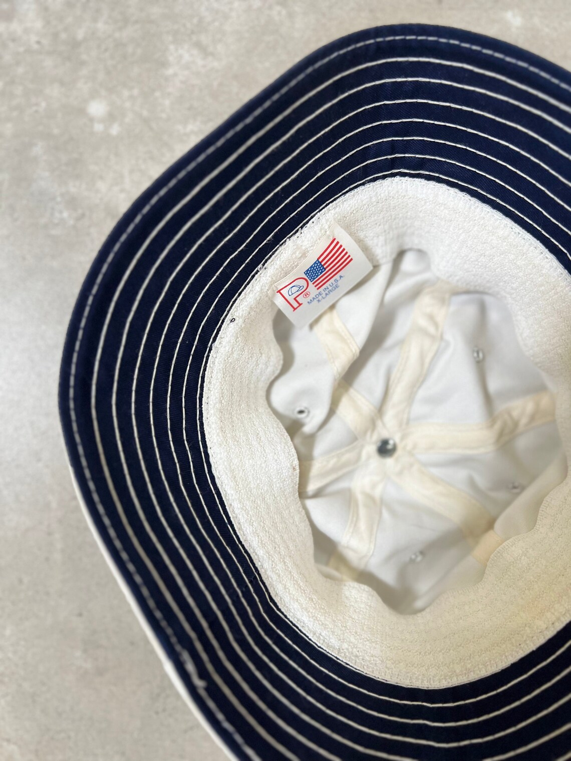 Vintage White Beach Bucket Hat Summer Outdoors Cotton Brad Pitt White ...