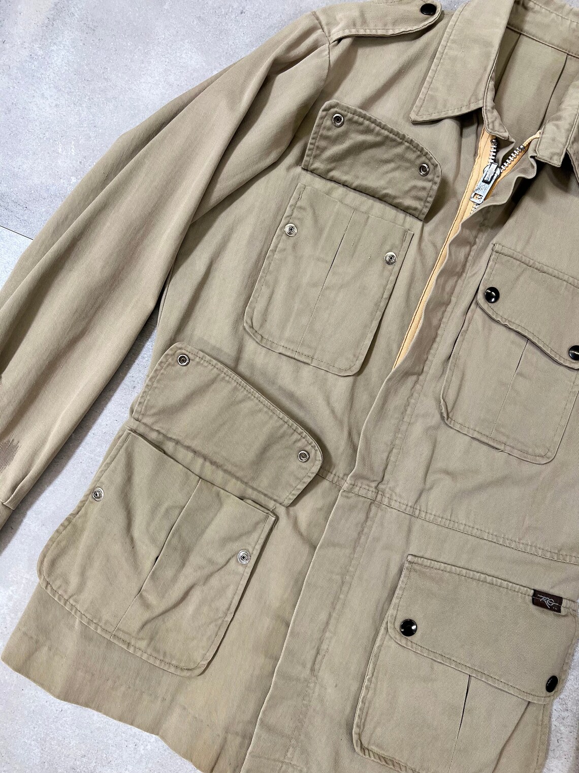 Vintage Ww2 Style 1970's Jump Jacket 4 Pocket Jacket Snaps - Etsy