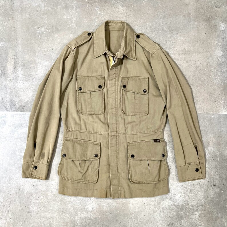 Vintage Ww2 Style 1970's Jump Jacket 4 Pocket Jacket Snaps - Etsy