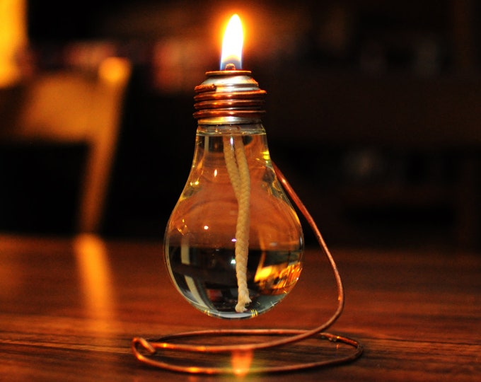 Light Bulb Oil Lamp. - Etsy