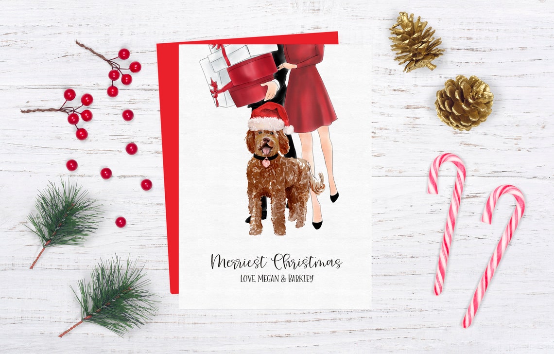 Custom Dog Christmas Card Christmas Card Holiday Card - Etsy
