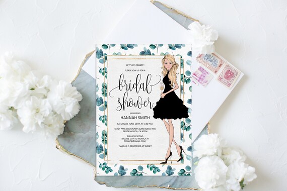Bridal Shower Invitation Custom Bridal Shower Invite Bride - Etsy