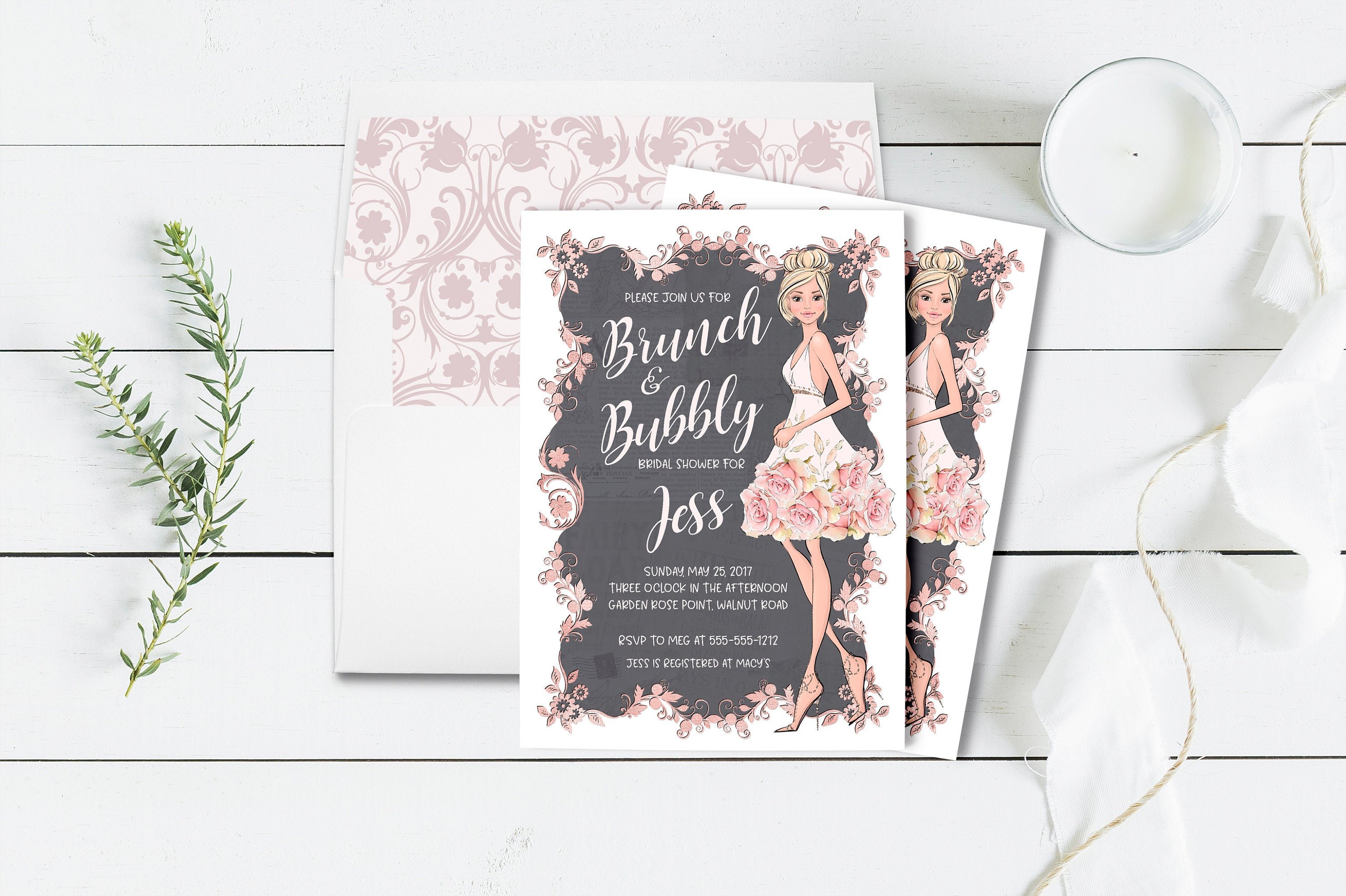 Bridal Shower Invitation Custom Bridal Shower Invite Bride | Etsy