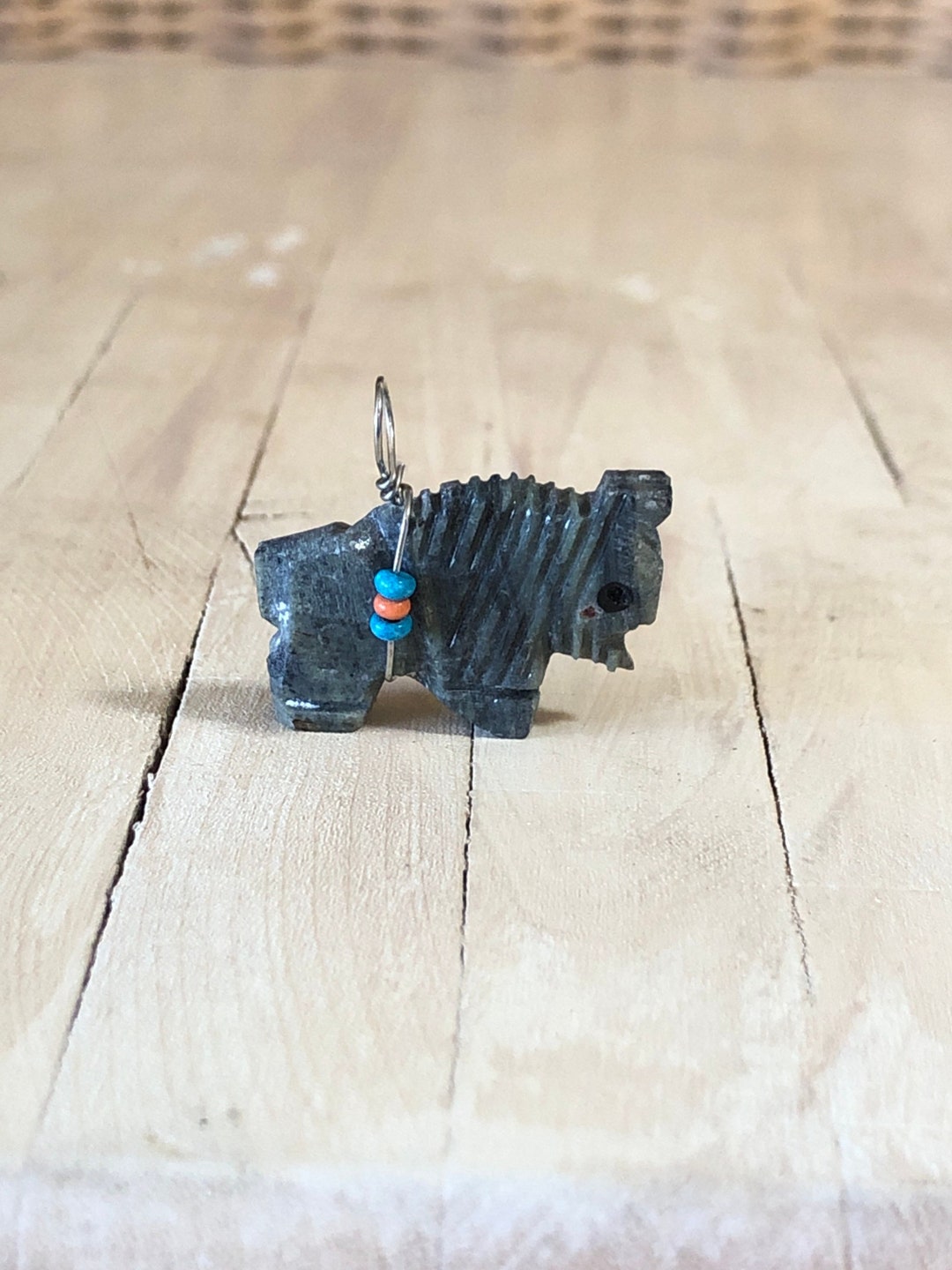 Mini Buffalo Charm Small Buffalo Pendant Wire Wrapped - Etsy