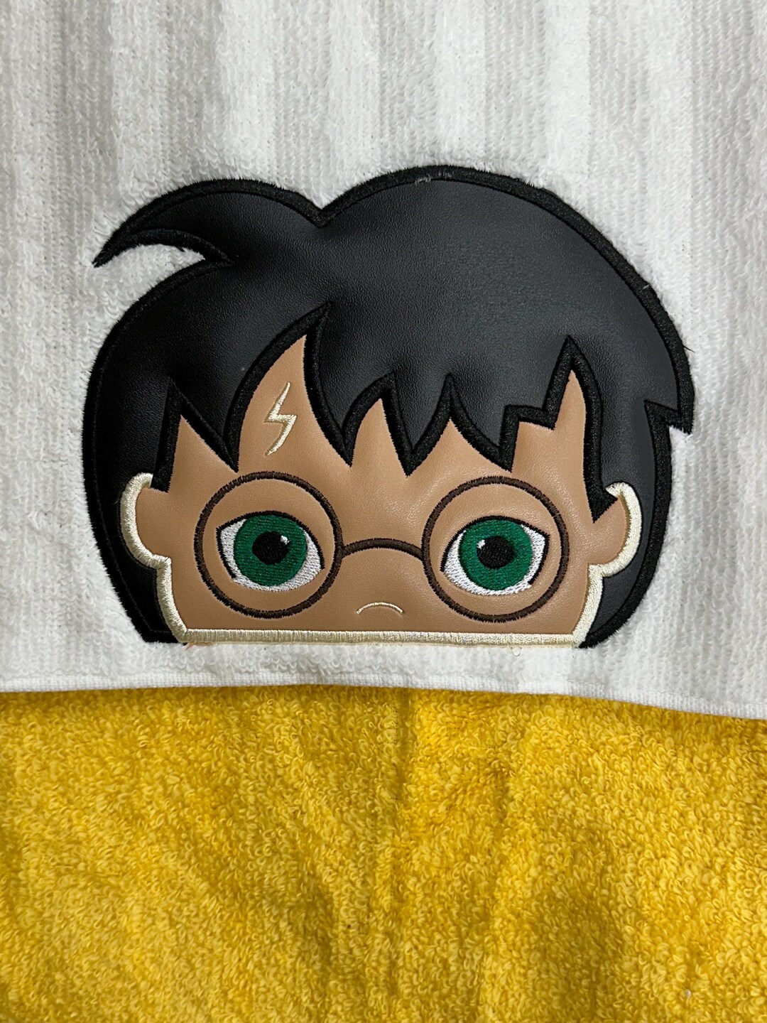 Wizard Boy Peeker Embroidery Design for Towels (5x7 Hoop) (digital ...