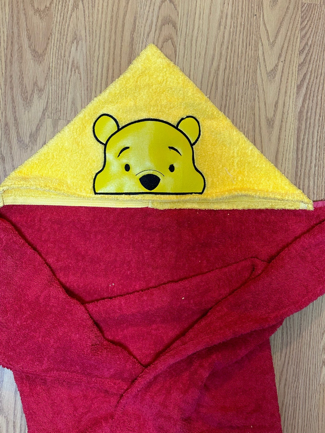 Friendly Woodland Honey Bear Hooded Towel Peeker Design 5x7, Applique ...
