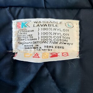 Vintage 1970s 1980s Kmart Dark Blue Winter Jacket With Hood and White ...