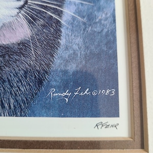 Randy Fehr 3 Art Works 1980s. Wolf, Bobcat, Lone Prowler. Signed by ...