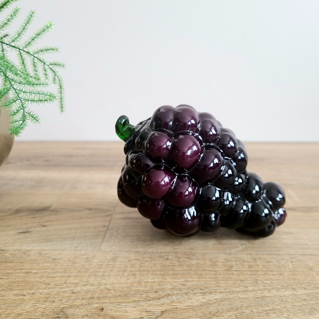 Vintage Glass Grapes Figurine. Kitchen Decor. Glass Fruits. - Etsy