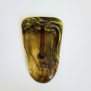 Art Glass Collectible Sculpture. Vintage Sky Dreamer Glass Face Mask by ...