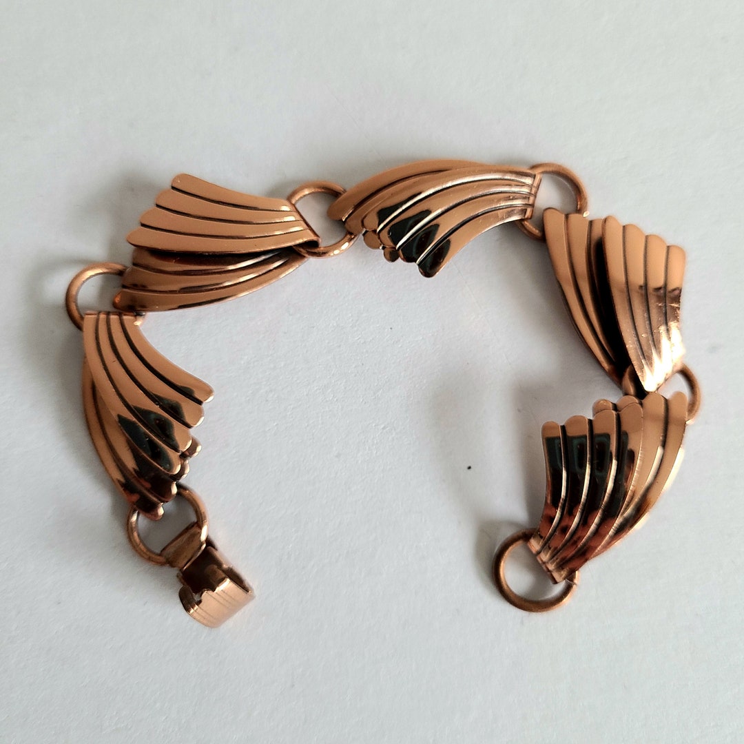 Vintage 60s Copper by Bell Swirl Design Bracelet. Copper Jewelry. - Etsy