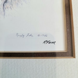 Randy Fehr 3 Art Works 1980s. Wolf, Bobcat, Lone Prowler. Signed by ...