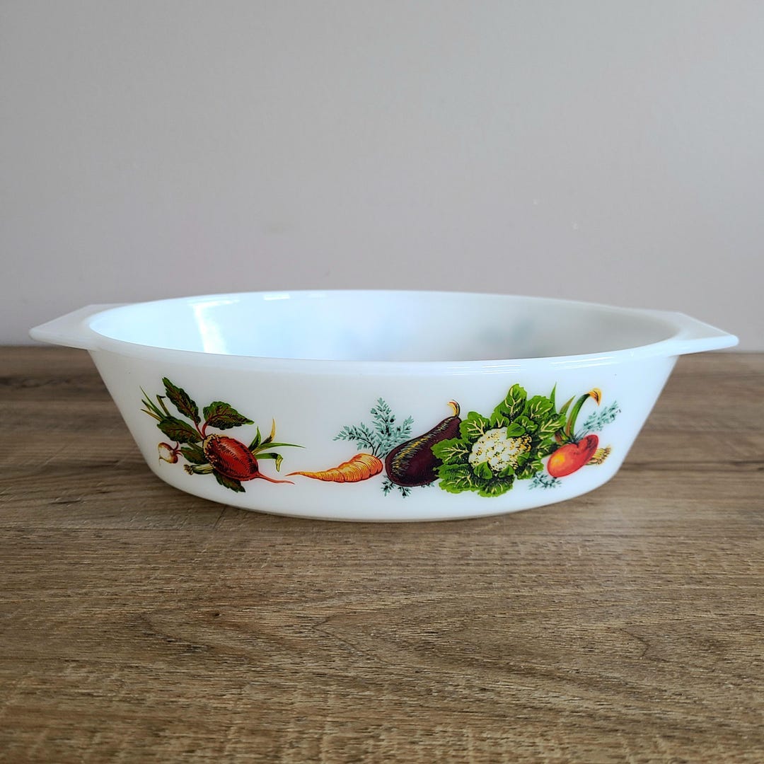 1970s Vintage Pyrex England Tuscany Market Garden Vegetable Theme ...